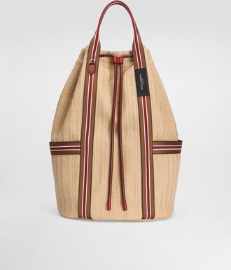 Dolce & Gabbana Rucksack Essenza Aus Raffia - Mann Rucks&auml;cke Und Bauchtaschen Mehrfarbig Onesize