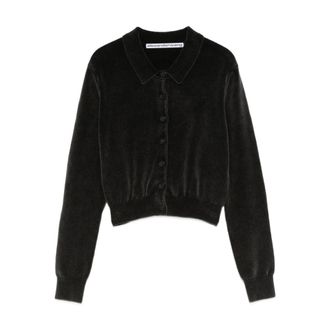 Alexander Wang Luxuri&ouml;ser Baumwollmix Stilvoller Pullover - - Knitwear - Damen - Schwarzk - M