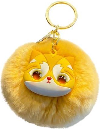 Generico Peluche porte-cl&eacute;s pour chat, pendentif avec sac de chat dessin anim&eacute; | Ornements de suspension d&eacute;coratifs Hangble, accessoires dint&eacute;rieur de voiture 