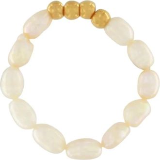 Dansk Copenhagen Eleganter Perlenring - - Accessories - Damen - Beige - ONE SIZE