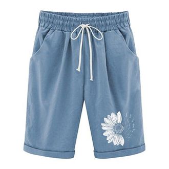 Generic Short Jean Bermuda Femme Grande Chino Broderie Sudation Vetements Entrainement String Eau M&eacute;tallis&eacute; Extensible Frange Baroudeur Dechire Effiloch&eacute; Jodh