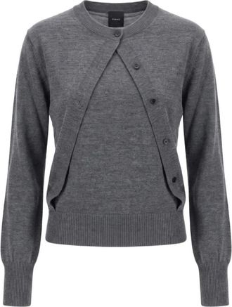 Pinko Pinko, Damen, Strickwaren, Grau, MGr&ouml;&szlig;e