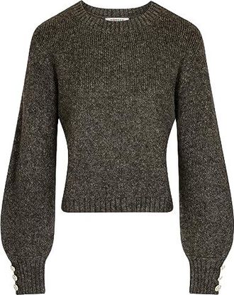 Morgan Pull manches longues &agrave; col rond Gris