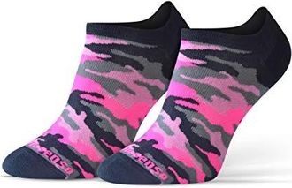 Sesto Senso Chaussette Courte Fantaisie Femme Homme Coton Drôle Socquette Camo Rose Militaire Neon 35-38 3 Camouflage rose