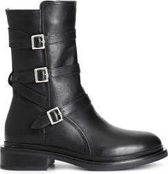 Caf&egrave;noir Bottines En Cuir &Agrave; Trois Boucles Pour Femmes, Pour Femme, Couleur Noir, Taille 41
