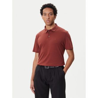 Calvin Klein Poloshirt Supima LV04LB276G Braun Regular Fit