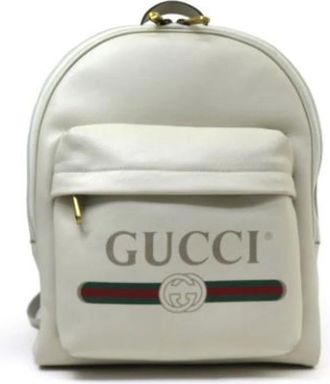 Gucci unisex, Pre-owned, Blanc, Taille: ONE Size Sac &agrave; dos Vintage Pre-owned