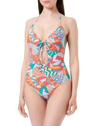 Barts Flinder Halter One Piece Einteiler, Grün, 38 Damen, grün, 38