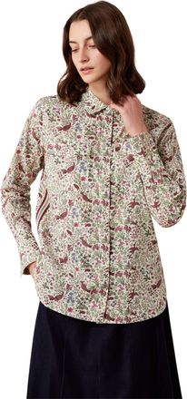 Ariat Womens Wolseley Shirt Long Sleeve in Bird Print, Size X-Small, by Ariat