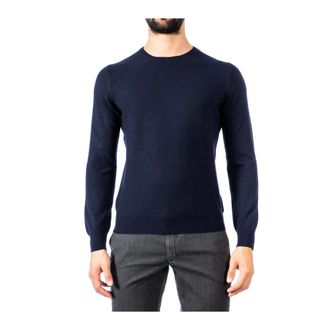 La Fileria Kaschmir Hoodies f&uuml;r M&auml;nner und Frauen - - Knitwear - Herren - Blau - L