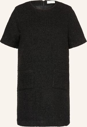 Sem per Lei Sem Per Lei Bouclé-Kleid Mit Glitzergarn schwarz