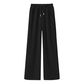 Generico Pantalon de surv&ecirc;tement ample pour femme large pantalon de jogging pour femme avec poches courbes, pantalon de surv&ecirc;tement ample avec cordon de serrag
