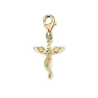 Engelsrufer Pendentif en argent sterling pour femme avec symbole ange gardien - Fermoir mousqueton - Sans nickel, 14,5 x 15 mm, Argent sterling, Pas de gemme