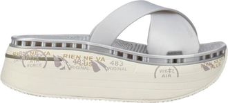 Premiata Femme, Chaussures, Gris, Taille: 40 EU Sandales Slides Cross Design