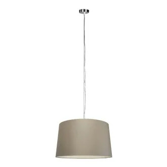 QAZQA Moderne H&auml;ngelampe Stahl mit Schirm 45 cm taupe - Cappo 1