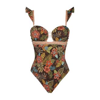 Del Maar Femme, Maillots de bain, Brun, Taille: 36 FR Maillot de bain une pi&egrave;ce