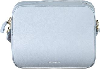 Coccinelle Femme, Sacs, Bleu, Taille: ONE Size Sac Bandouli&egrave;re Bleu avec Fermeture &Eacute;clair