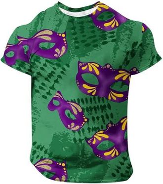 Generic Costume de carnaval pour homme - T-shirt slim fit - Col rond basique - T-shirt d&eacute;t&eacute; &agrave; manches courtes - T-shirt de sport - T-shirt pour homme - T-shir