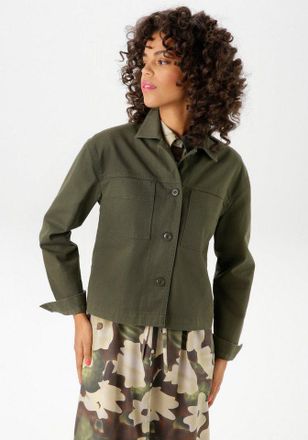 Aniston Jeansjacke mit tonigen Kn&ouml;pfen zu schlie&szlig;en