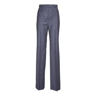 Max Mara Graue Weite Hosen Hohe Taille - - Trousers - Damen - Grau - L