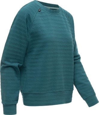 Ragwear Rundhalspullover Joann Crepe Leichter Pullover mit gestreifter Pr&auml;gung