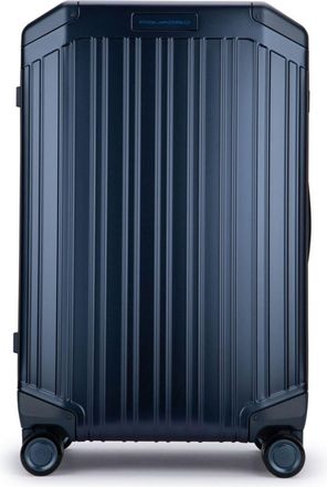 Piquadro Rollkoffer aus Leder - Blau