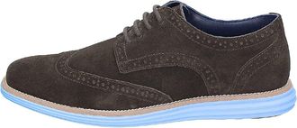 CHUNG SHI Herren Sensomo I Schnürhalbschuhe, Dunkelbraun/Hellblau, 46 EU