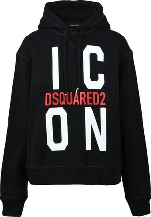 Dsquared2 Femme, Sweatshirts et sweats &agrave; capuche, Noir, Taille: 38 FR Hooded SweaT-shirt