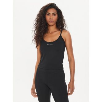 Guess Top Marika V4YP11 KCD02 Schwarz Slim Fit