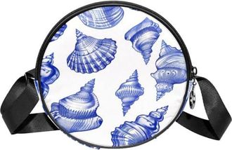 Generic Petit sac &agrave; bandouli&egrave;re circulaire pour femme, petit sac &agrave; bandouli&egrave;re avec fermeture &eacute;clair et bretelles r&eacute;glables style d&eacute;contract&eacute; pour femmes et f