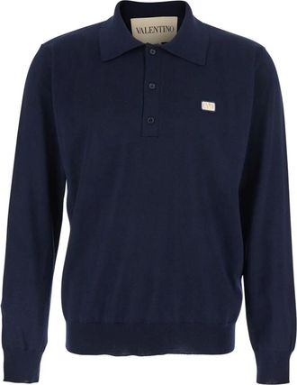 Valentino Garavani Homme, Pulls, Bleu, Taille: M Pull en Tricot &agrave; Col Rond