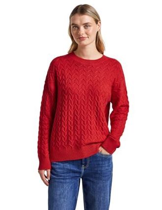 Street One 3015494 Pull structuré Douillet, Racing Rouge, 40 Femme