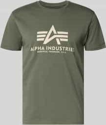 Alpha Industries T-Shirt mit Logo und Rundhalsausschnitt