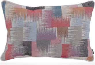 H.O.C.K. Monti Kissen inkl. Füllung Zierkissen Dekokissen mit Keder 50x50cm Multi (60x40cm, Multi red)