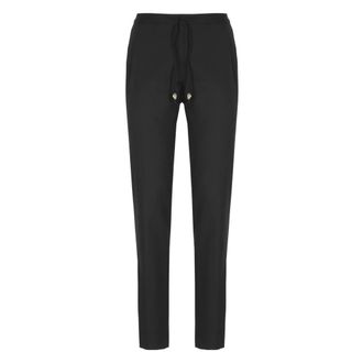 Fabiana Filippi Femme, Pantalons, Noir, Taille: 40 FR Pantalon &agrave; cordon de serrage