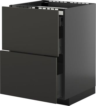 IKEA METOD / KNIVSHULT Unterschr.f Kochf/2 Fronten/3 Sch