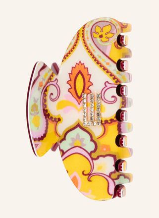 Etro Etro Haarklammer Mit Schmucksteinen gelb