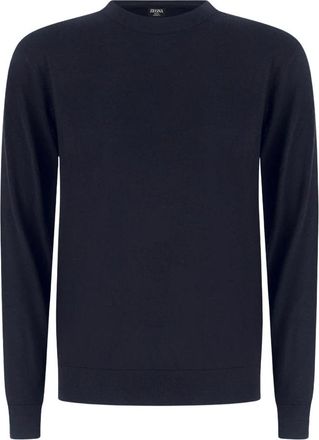 Ermenegildo Zegna 15milmil15 Trophy Wolle Rundhals - - Knitwear - Herren - Blau - M