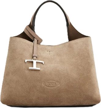 Tod's Femme, Sacs, Beige, Taille: ONE Size Apa Sacca Micro