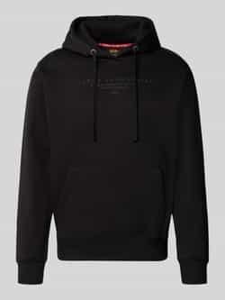 Alpha Industries Relaxed Fit Hoodie aus Baumwoll-Mix mit Label-Detail