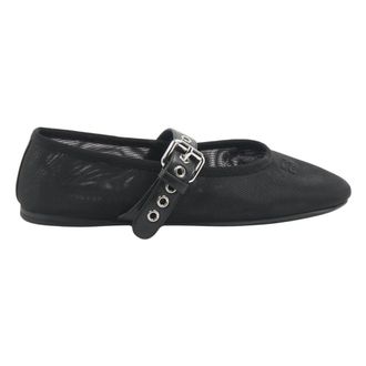 Miu Miu Ballerinas aus Mesh-Gewebe - - Shoes - Damen - Schwarzk - 36 EU