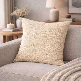 Home Wohnideen Kissenh&uuml;lle FJELLA Leinenoptik, Ohne F&uuml;llung, Farbe:Natur, Gr&ouml;&szlig;e:50 x 50 cm, Anzahl:1x