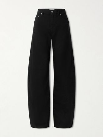 Gabriela Hearst Amoret Hoch Sitzende Barrel-jeans Aus Recyceltem Material - Schwarz