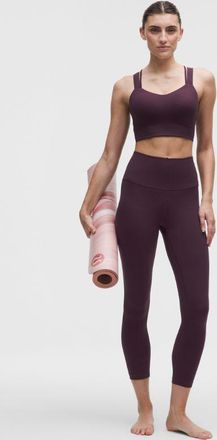 lululemon Align Crop Leggings mit hohem Bund f&uuml;r Frauen - 58 cm - Gr&ouml;&szlig;e 10 in Black Plum
