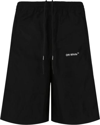 Off-white Homme, Shorts, Noir, Taille: L Short de surv&ecirc;tement Diag Outline