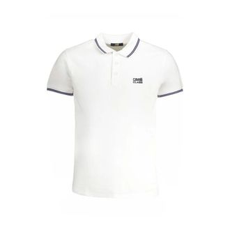 Cavalli Homme, Tops, Blanc, Taille: 2XL Polo Classique avec Broderie Contrast&eacute;e
