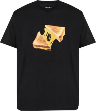 Carhartt Work in Progress Homme, Tops, Noir, Taille: L Cheese Toast T-Shirt
