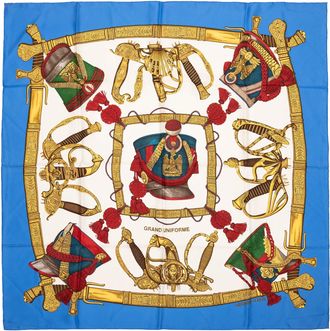 Herm&egrave;s T&uuml;cher & Schals - Scarf - Gr. unisize - in Blau - f&uuml;r Damen