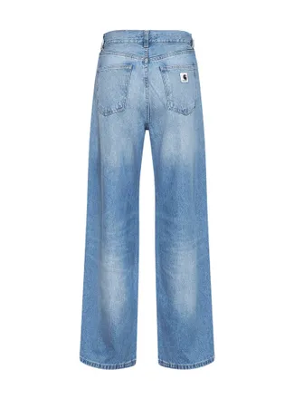 Carhartt Work in Progress Womens Jeans W Jane Light Blue Cotton