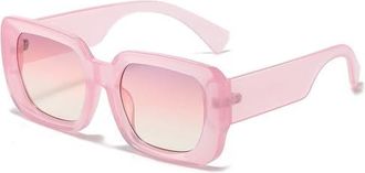 Generic Lunettes De Soleil Carr&eacute;es &Agrave; Grande Monture For Hommes, For Lext&eacute;rieur, Les Vacances, La Conduite(Pink)